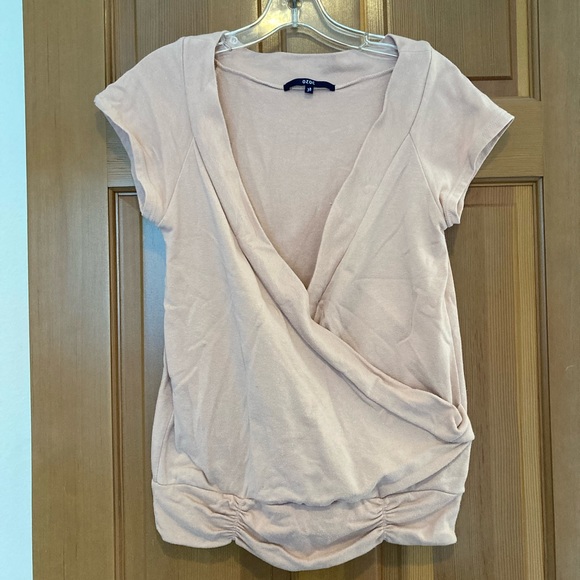 OZOC | Tops | Ozoc 38 S Dusty Rose Crossover Vest | Poshmark